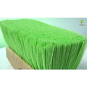 Teravan Green Obround Very Soft Flow Through Brush for Washing Vehicles and Boats (8 Inch)
