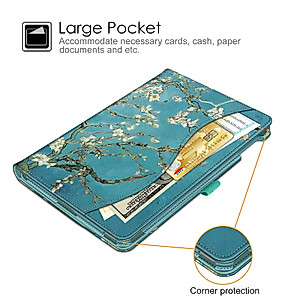 Fintie Case for iPad Mini 5th Generation 2019 / iPad Mini 4 (7.9 Inch) - [Corner Protection] Multi-Angle Viewing Smart Folio Cover w/Pocket, Pencil Holder, Auto Wake/Sleep, Blossom