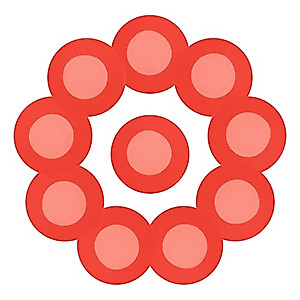 POPETPOP Stethoscope Covers 10pcs Stethoscope Cover Replacement Stethoscope Spare Kit Stethoscope Accessories Bell Cover Replacement Stethoscope Cardiology for Stethoscope Red