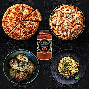 Marinara Pasta/Spaghetti Sauce by Due Amici - Keto/Vegan - Pack of (2) - Tomatoes Imported From Italy, No Sugar Added, Low Carb, Low Sodium, Gluten Free, No Additives, Non-GMO.