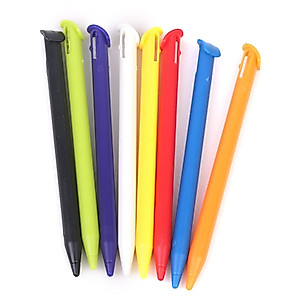 NSLikey 8 Pcs Multi-Color Plastic Stylus Touch Screen Portable Pen Lapiz Tactil for New 3DS LL XL Console
