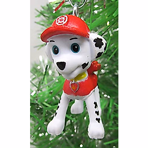 Ryder, Chase, Tracker and Friends Random Christmas Ornament Set of 8 - Unique Shatterproof Plastic Design