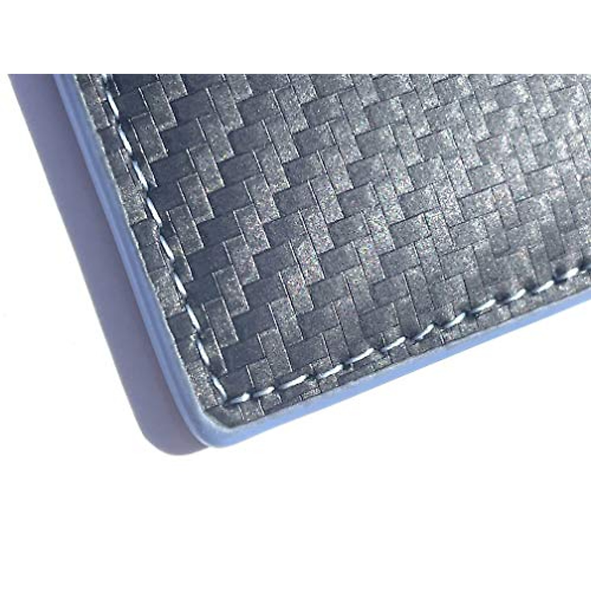 Motorsport Wallet - slim carbon fiber leather with RFID protection card case (Powder Blue)