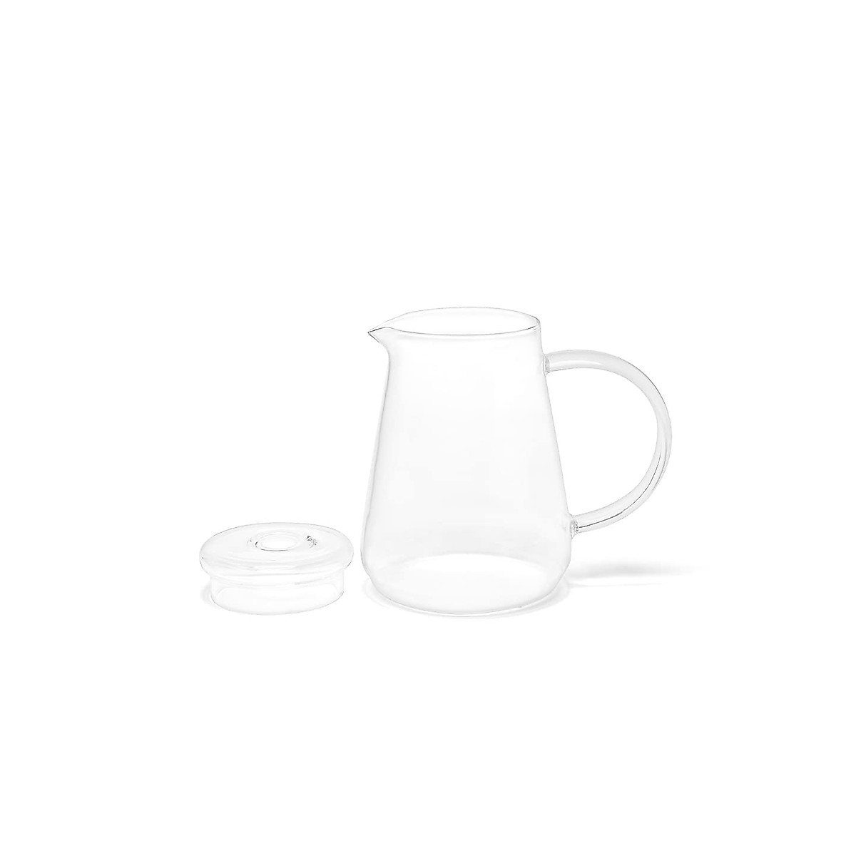Tea Forte Tea Over Ice Steeping Tea Pitcher Set of Two, 12oz Glass Ice Tea Pitcher and 24 oz Pitcher for Perfect Flash Chilled Ice Tea, Dishwasher Safe