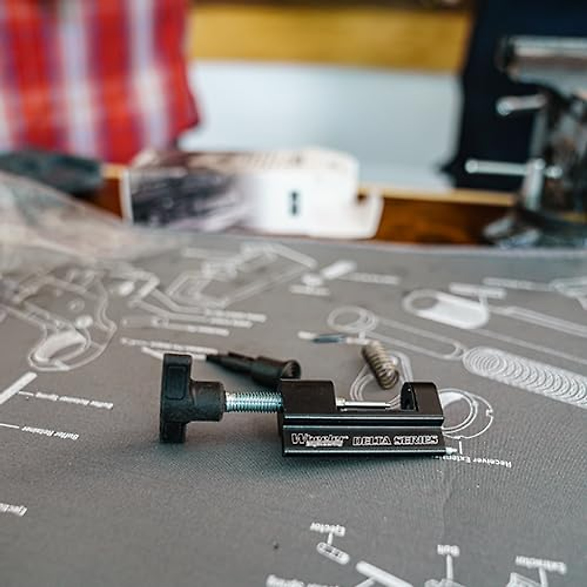 Wheeler Engineering Trigger Guard Install Tool for Installing and Changing Trigger Guards While Gunsmithing, black, silver