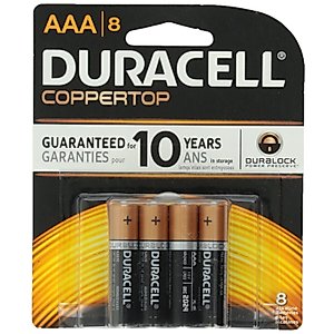 Duracell Coppertop AAA Battery, 8 Count