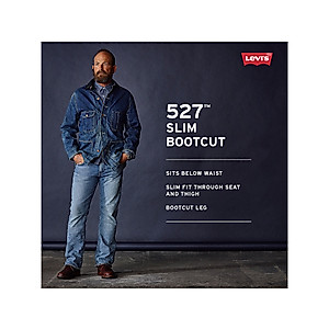Levi's Men's 527 Slim Bootcut Fit Jeans, Medium Chipped, 32W x 34L