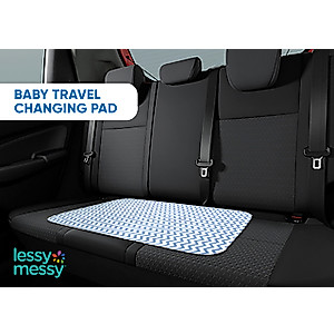 Portable Diaper Changing Mat - Waterproof Machine Washable & Dryer Safe Baby Changing Pad | Extra Large Travel Mat (30" x 20") | Stylish Animal Print Design