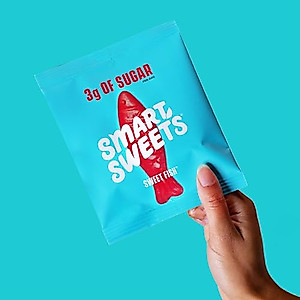 SmartSweets Sweet Fish, Candy with Low Sugar (3g), Low Calorie(100), Plant-Based, Free From Sugar Alcohols, No Artificial Colors or Sweeteners, 1.8oz. (Pack of 6)