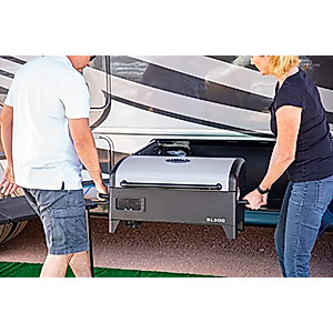 Louisiana Grills LG300SL Portable Pellet Grill, Black, Small