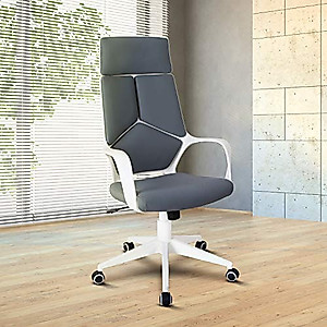 Techni Mobili Executive Modern Studio Office Chair, Regular, Grey