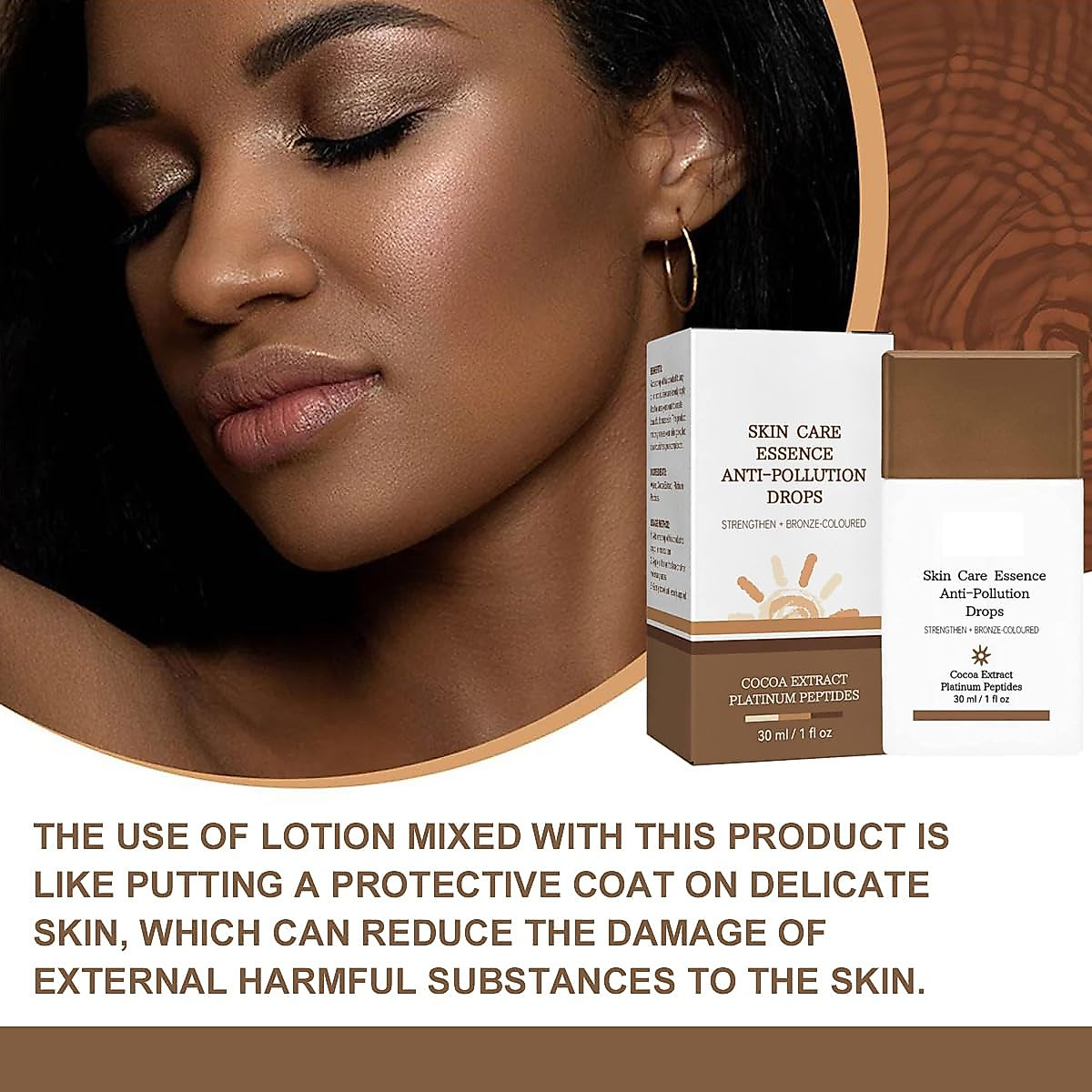 Anti-Pollution Sunshine Drops,Strengthen Bronzed Body Bronzing Drops,Replenishing Face and Body Bronzing Serum,Liquid Bronzer Cream for Aging Face and Body Skin (1PCS)