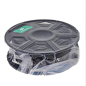 Pinuotu Flexible 3D Printer Filament, TPU Filament 1.75mm 0.8KG (2.2 lbs) Spool, Dimensional Accuracy +/- 0.03 mm, 100% Europe Raw Material (Black)