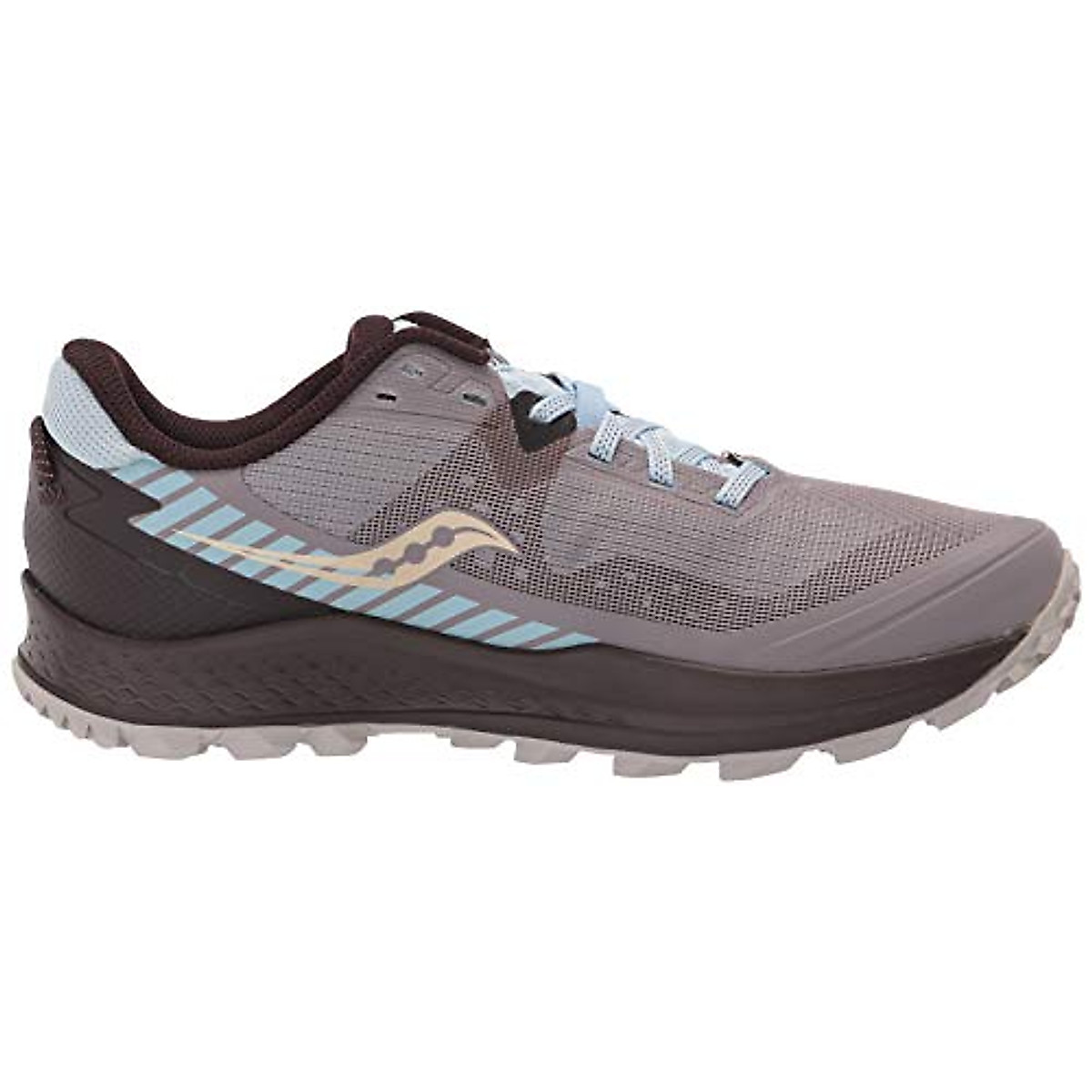 Saucony Women's Peregrine 11 Trail Running Shoe, Zinc/Sky/Loom, 9