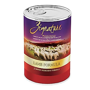 Zignature Lamb Limited Ingredient Formula Wet Dog Food 13oz, case of 12