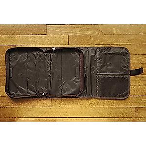 Proverbs 3:5 Tri-fold Bible Cover for Women, Bible Study Organizer, Velcro Closure, Nylon, Pink/Brown, Large