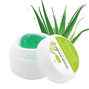 GEMERRY Lash Glue Remover 5g Cream Eyelash Glue Remover Gentle Formula Cream Remover for Sensitive Skin Fast Disslove Lash Remover for Lash Extensions(Aloe)