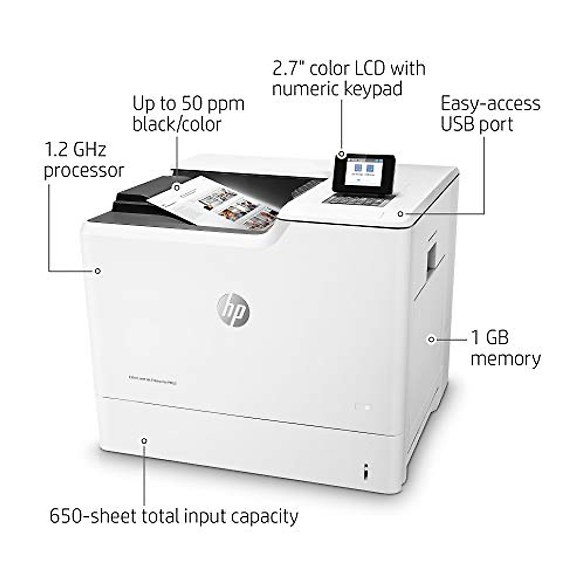 HP Color LaserJet Enterprise M652n Printer (J7Z98A)