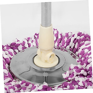 NOLITOY 1 Set Mop Rotary Mop Replacement Mop Stick Rotating Mop Rod Round Mop Detachable Mop Pole Extendable Floor Mop Industrial Mop Leaning Mop Detachable Rotary Mop Pole Plastic Pp