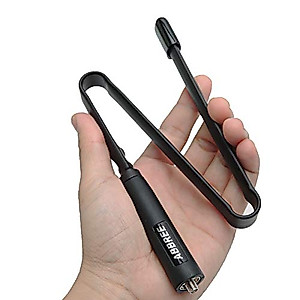 ABBREE SMA-Female Dual Band VHF/UHF 144/430MHz High Gain Antenna Baofeng UV-5R Antenna Long Range for UV-5R BF-F8HP Quansheng UV-K5 Two Way Radio (18.8inch-2Pack)