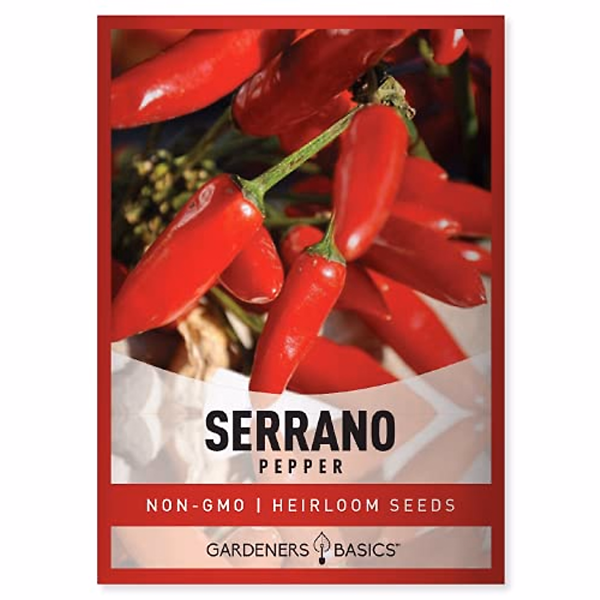 Serrano Pepper Seeds for Planting Heirloom Non-GMO Ancho Peppers Plant Seeds for Home Garden Vegetables Makes a Great Gift for Gardening by Gardeners Basics