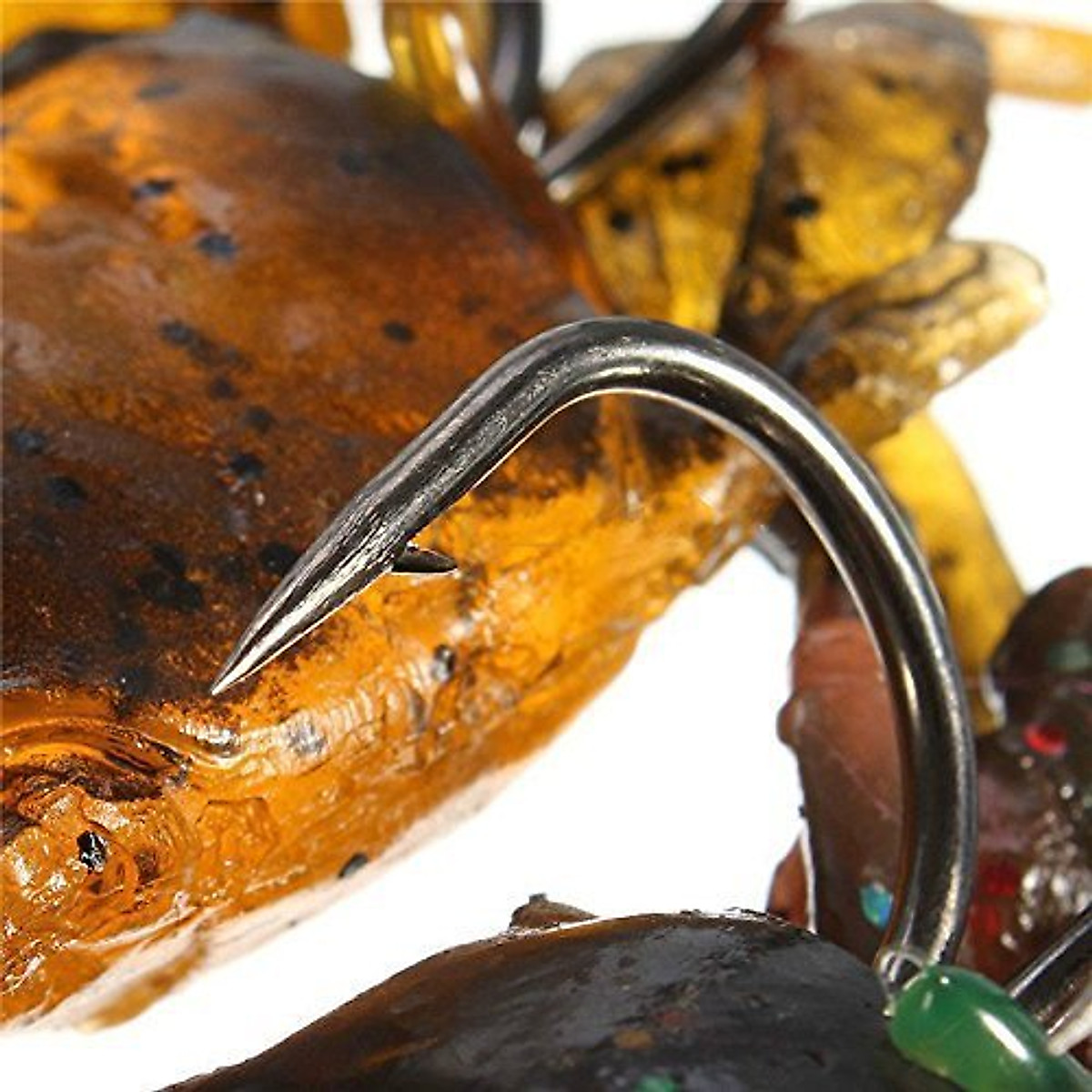 minihut 5 Pack Soft Fish Fishing Crab Lures Bait Artificial with Sharp Hooks Simulation Saltwater Lure Fishing Tackle Accessory Tool