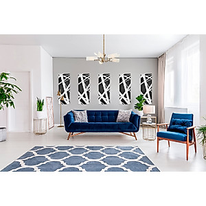 Tönnen Acoustic Panel Black | Fiberglass 2-pack | Professional sound absorbing Panel | Decorative sound proof panel | acoustic wall panel (36x13x2 in) - Black