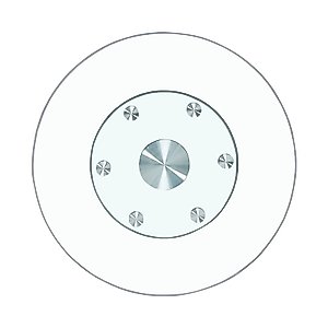 KVIVI Tempered Glass Lazy Susan Turntable,Transparent Tempered Glass Round Turntable, Tabletop Rotating Serving Tray， Large Tabletop Rotating Serving Tray 36 * 36in A