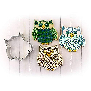 Cute Owl Cookie Cutter, 3.5" Made in USA by Ann Clark