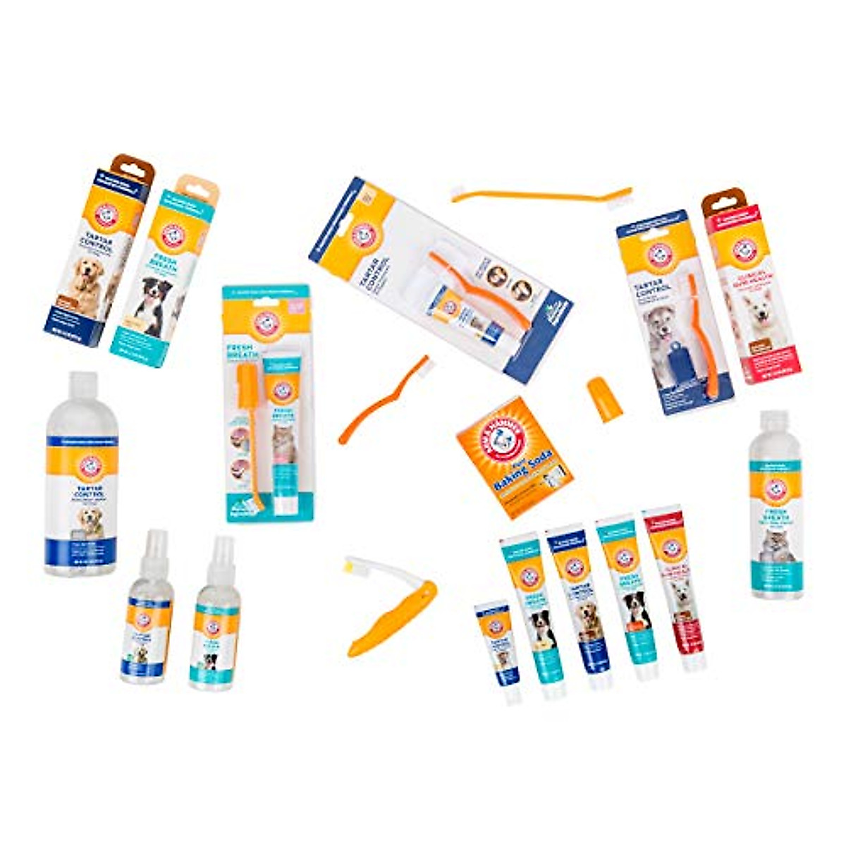 Arm & Hammer for Pets Fresh Breath Kit for Dogs | Contains Toothpaste, Toothbrush & Fingerbrush | Reduces Plaque & Tartar Buildup | Safe for Puppies, 3-Piece Kit, Vanilla Ginger Flavor