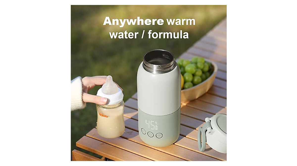 BOLOLO Portable Milk Warmer – Fast, Cordless & Travel-Ready