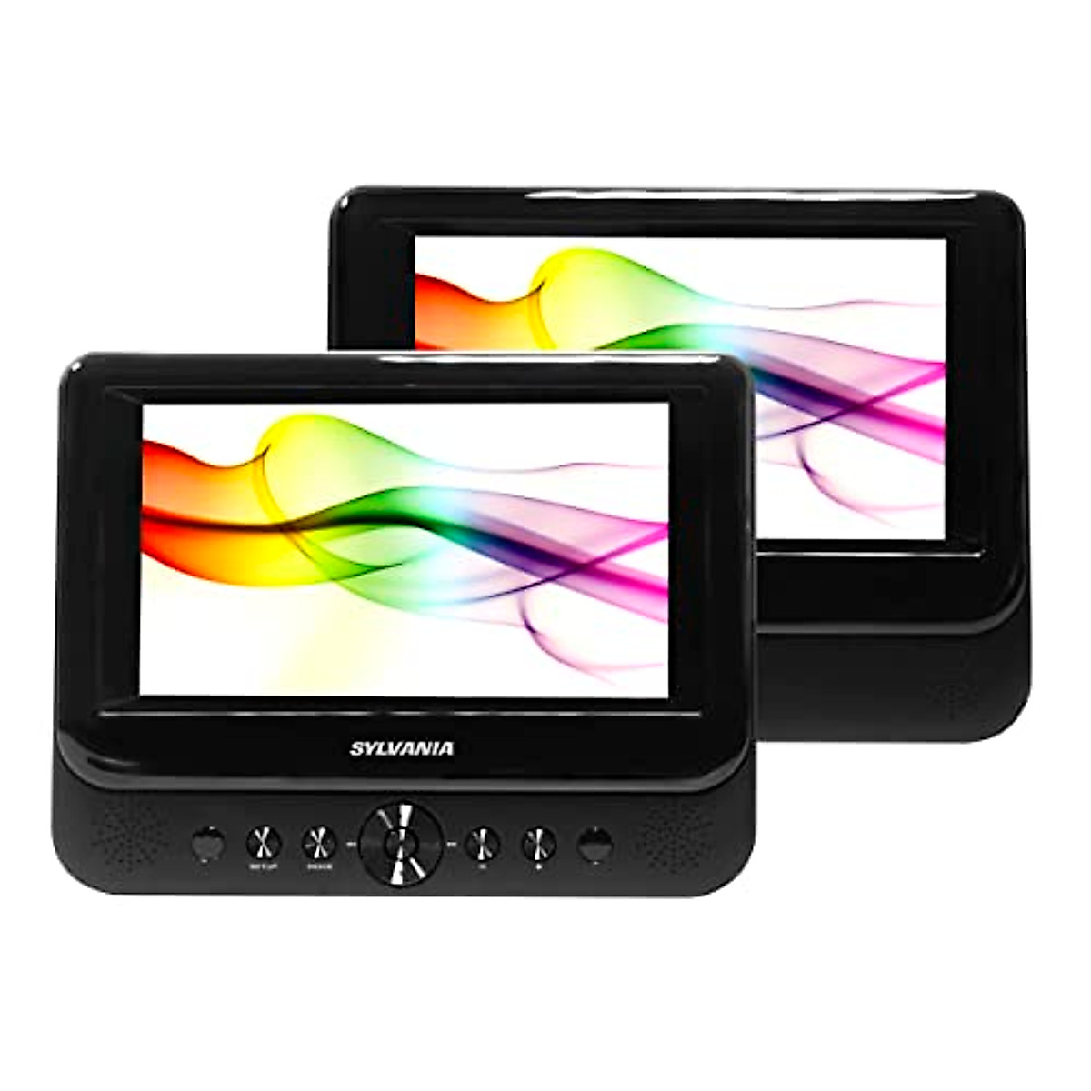 Sylvania SDVD7750 Dual 7-Inch Portable LCD DVD Player - Black