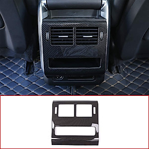 CHEYA 2 Styles ABS Rear Air Conditioning Vent Frame Trim for Range Rover Sport 2014-2017 (Carbon Fiber)