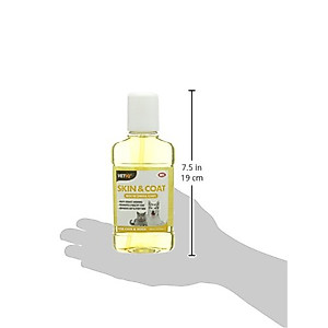 VetIQ Skin & Coat, 250ml, Promotes Healthy Skin & Coat with Omega 3 Oil, Dog Grooming Supplement Helps Reduce Shedding, Dog & Cat Supplements for Dry, Itchy Skin
