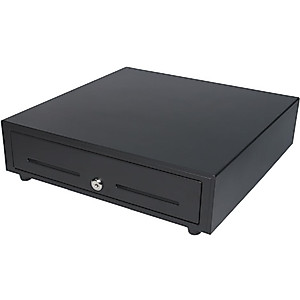 Star Micronics CD3-1616 5 Bill / 8 Coin Value Series Cash Drawer with 2 Media Slots and Included Cable (16" x 16") - Black