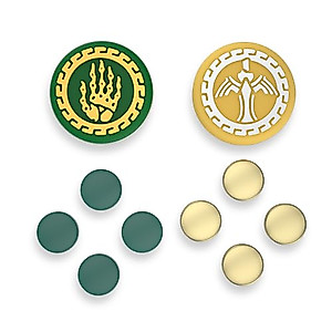 Switch Thumb Grip Caps for The Legend of Zelda: Tears of The Kingdom, Soft Silicone Joystick Cover and Switch Button Caps for Switch OLED/Switch lite - GreenGold
