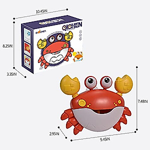 Crabby Bubble Bath Toy for Toddlers - Automatic Bubble Maker with 12 Children's Songs - Sing-Along Bath Bubble Machine for Baby, Toddler and Kids - Fun Bathtub Toy for Endless Bubble Play