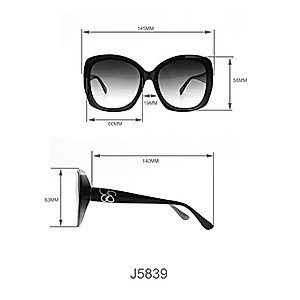 Jessica Simpson Women's J5839 Oversized Butterfly Sunglasses with UV400 Protection - Glamorous Sunglasses for Women, 60mm