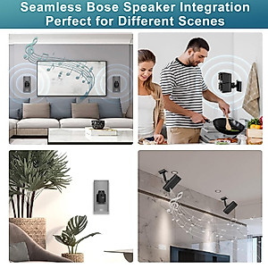 Yimaut (2 Pack) Ceiling/Wall Mount Bracket for Bose Cube Speaker,for UB-20,UB20 Series II, WB-50 Series II, Lifestyle 600, V35, V25, V10, T20, V20, V30, CineMate 520, CM520, Acoustimass Series Black