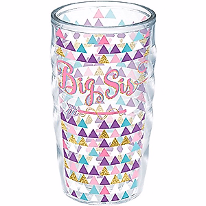 Tervis Big Sis Sister Made in USA Double Walled Insulated Tumbler, 10oz Wavy, Unlidded