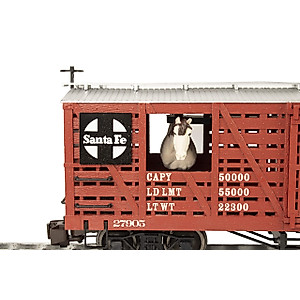 Bachmann Trains - Animated Stock CAR Santa FE w/Horses - Large G Scale