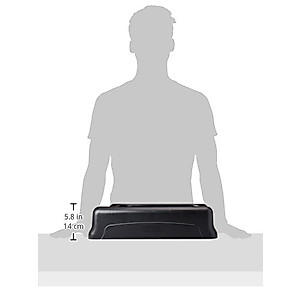 Rubbermaid Commercial Products Slim Jim Trash Can Swing Lid, Black, Plastic, Compatible with 23 Gallon Slim Jim Containers/Garbage Can