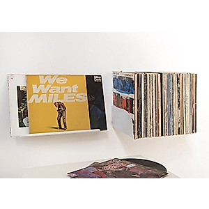 TEEbooks Bookshelf - Set of 2 Shelves - Steel - White - 45 x15 x 25 cm - for Large Format Books, Comics, Art Books