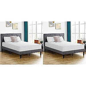 Olee Sleep 10 inch Omega Hybrid Gel Infused Memory Foam and Pocket Spring Mattress (King) & 10 inch Omega Hybrid Gel Infused Memory Foam and Pocket Spring Mattress (Full)