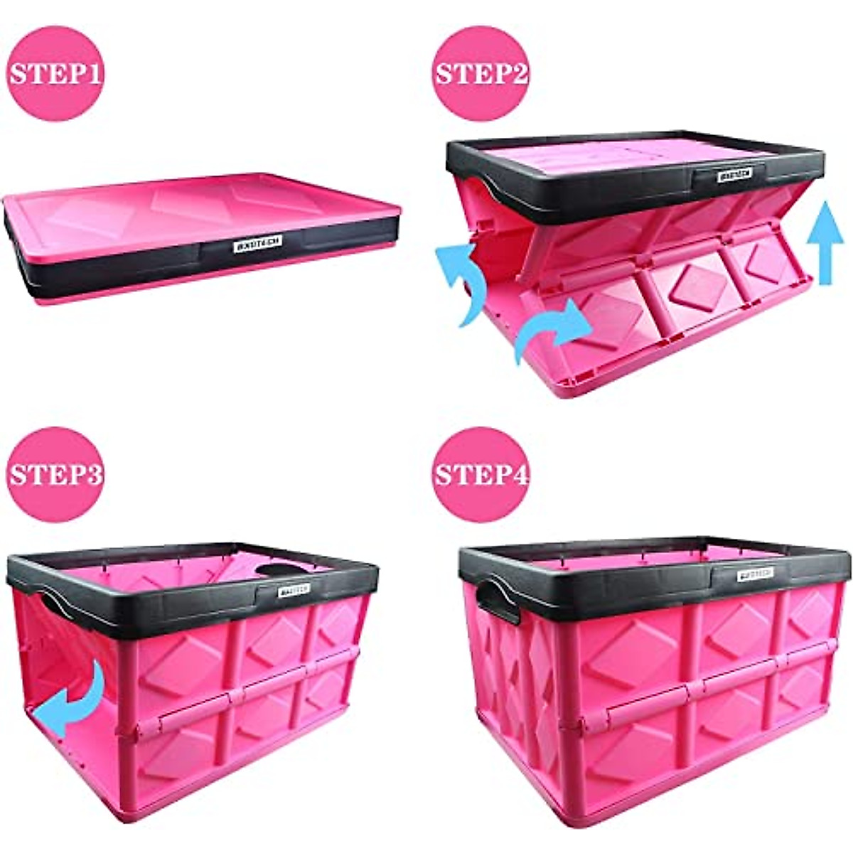 BXGTECH Collapsible Storage Bin (PINK/ 1 PACK)