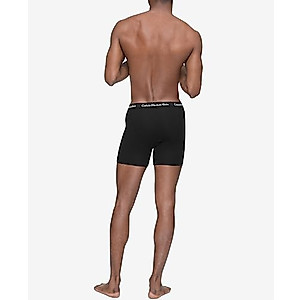 Calvin Klein Men's Cotton Stretch 5-Pack Boxer Brief, 5 Black, M