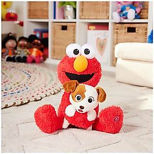 GUND Sesame Street Official Furry Friends Forever Dance & Play Elmo and Tango Animated Plush, Plush Sensory Toy for Ages 1 & Up, Red/Cream, 13”