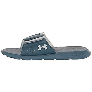 Under Armour Women's Ignite Pro Graphic Slide, (400) Static Blue/Static Blue/Gray Mist, 8, US