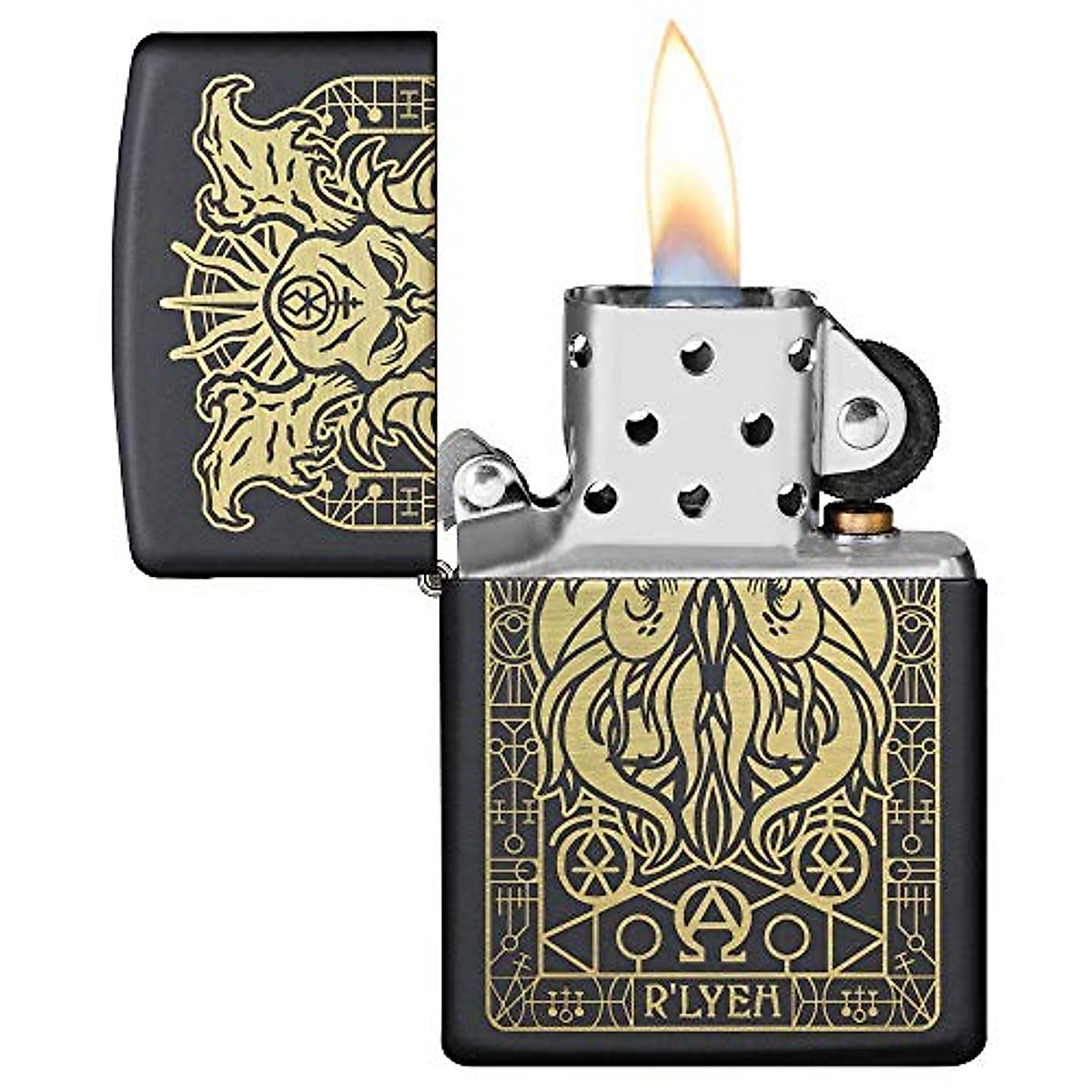 Zippo 29965 Monster Design Black Matte Pocket Lighter