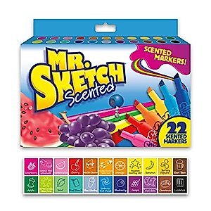 Mr. Sketch Chiseled Tip, 2054594, 22 Assorted Scented Markers